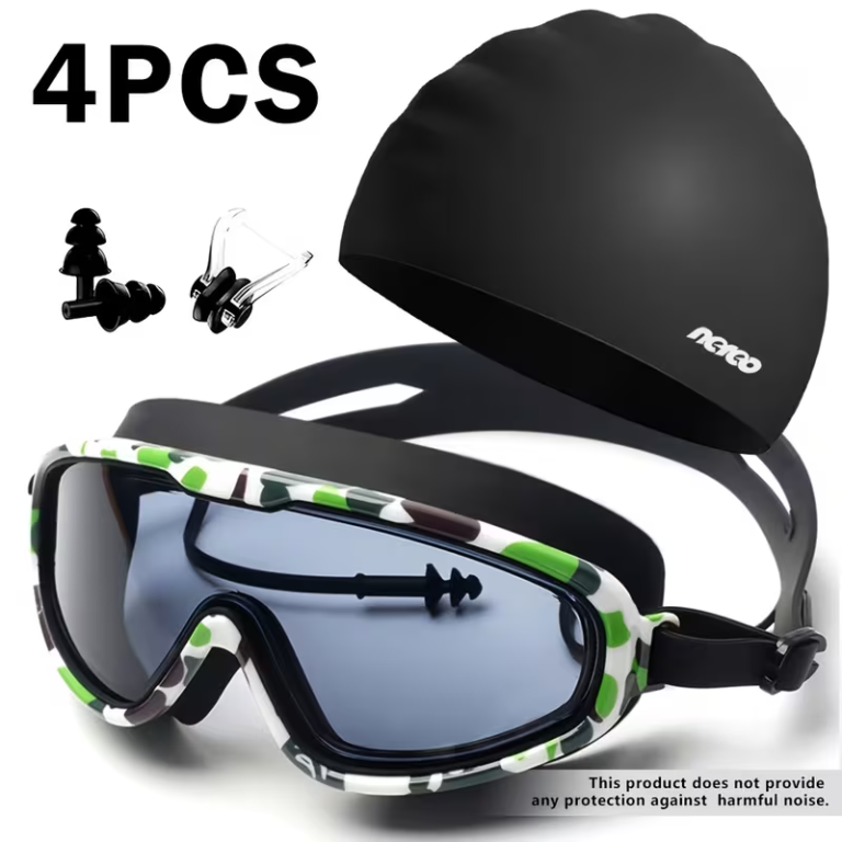 Kit Natación Gafas Marco Grande 4 Piezas. - 24/7 Sports